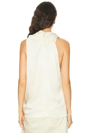 HEIRLOME Kate Sleeveless Satin Top - Ivory