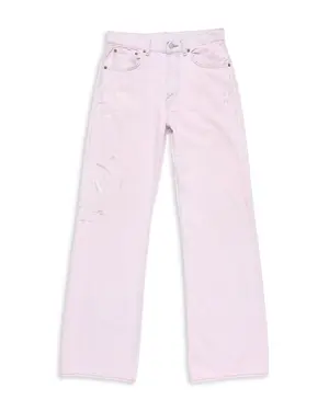 Acne Studios Mid Rise Wide Leg Jeans - Pink
