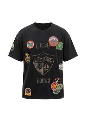 FOUND Iconic Cotton Patch T-shirt - Black