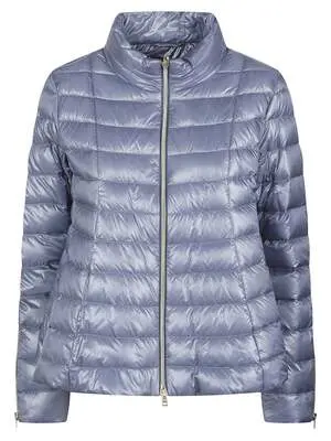 Herno Quilted Short Down Jacket - Light Blue