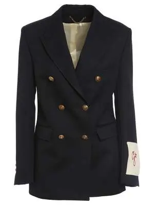 GOLDEN GOOSE Diva Double-breasted Wool Blend Blazer