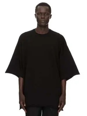 Rick Owens Hip-length Oversized Short Sleeve T-shirt - Nero