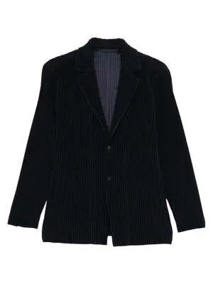 Issey Miyake Pleated Button Blazer - Multicolour