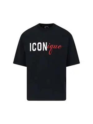 Dsquared2 Graphic Cotton T-shirt - Black