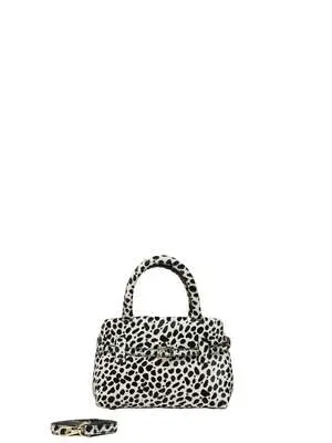 Manu Atelier MANU ATELIER Le Cambon Mini Handbag - Dalmatian Print Calf Hair Multicolor