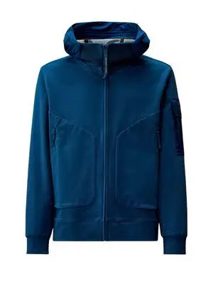 C.P. COMPANY Hooded Long Sleeve Sweater - Navy