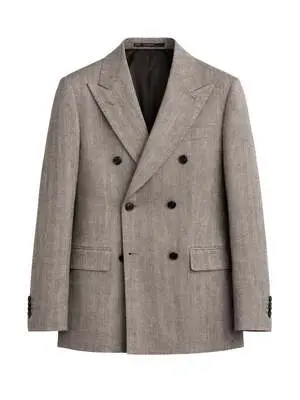 Tagliatore Tailored Double-breasted Jacket - Brown