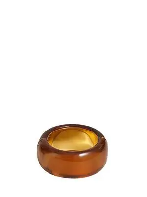 THE FRANKIE SHOP Resin Cuff Bracelet - Brown