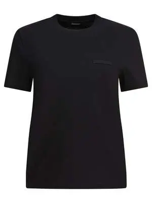 Jacquemus Gros Grain Fitted Short-sleeved T-shirt - Black