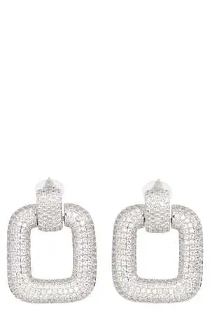 SELF-PORTRAIT Elegant Crystal Knocker Earrings