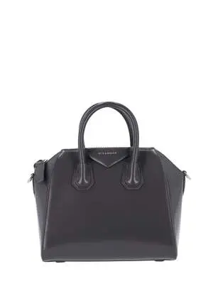 Givenchy Mini Antigona Bag In Box Leather - Grey