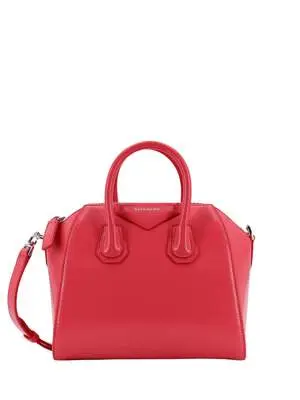 Givenchy Mini Antigona Bag In Box Leather - Red