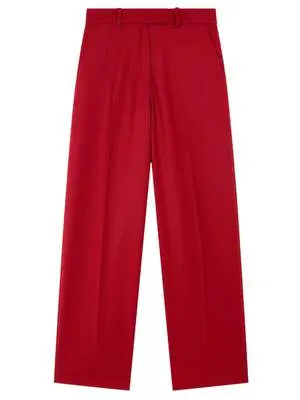 THE FRANKIE SHOP Brickell Satin Wide-leg Pants - Red