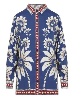 Farm Rio Luna Floral Button-up Shirt