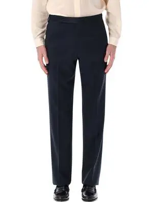 LARDINI Stretch Crepe Gabardine Trousers - Blue