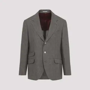 Brunello Cucinelli Linen Blazer - Brown