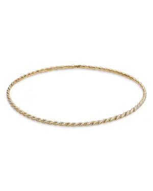 David Yurman Sculpted Cable Flex Necklace - Gold