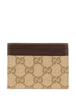 Gucci Gg Credit Card Case - Beige