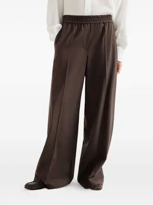 Brunello Cucinelli Loose Fit Wool Trousers