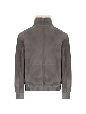 Brunello Cucinelli Shearling Leather Jacket