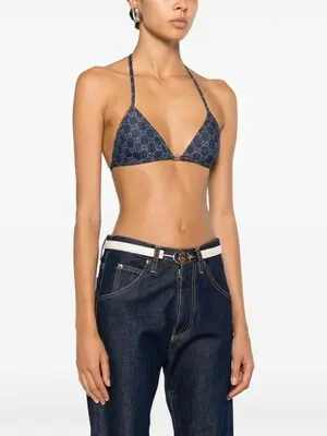 Gucci Gg Triangle Bikini Top
