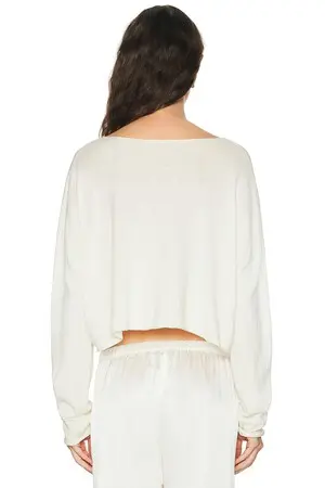 Eterne Cropped Boatneck Top