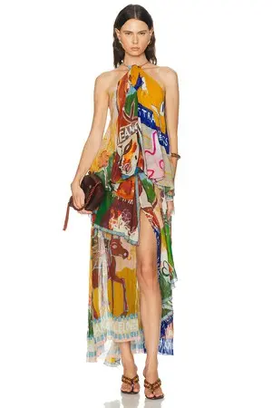 ALEMAIS Mlak Halter Gown
