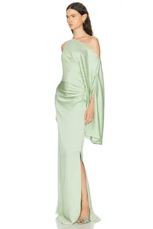 Silvia Tcherassi Textured Satin Gown