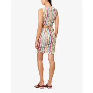 Missoni Cut-out Chevron Knitted Mini Cover-up