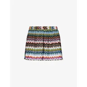 Missoni Elasticated Zig-zag Knitted Shorts - Multi