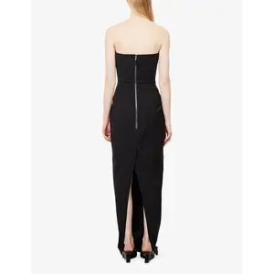 Rick Owens Bustier Strapless Stretch-wool Gown