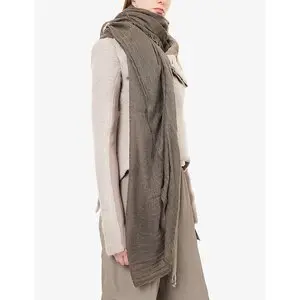 Rick Owens Giglio Wool And Cashmere Scarf - Dust