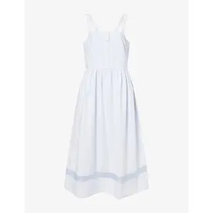 Jenni Kayne Button-front Cotton-poplin Maxi Dress