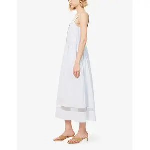 Jenni Kayne Button-front Cotton-poplin Maxi Dress