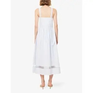 Jenni Kayne Button-front Cotton-poplin Maxi Dress
