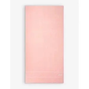 BOSS Plain Logo-embroidered Egyptian-cotton Towel