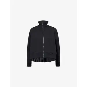 Sacai Zip-through Pleated Stretch-woven Jacket