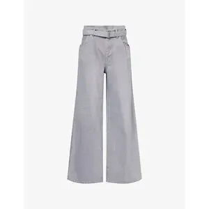 Sacai Belted Wide-leg Denim Jeans