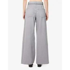 Sacai Belted Wide-leg Denim Jeans