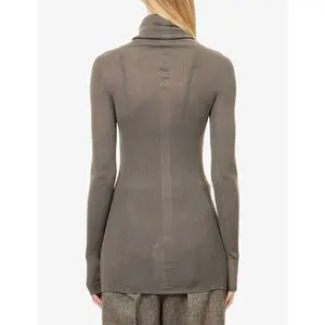 Rick Owens Roll Neck Virgin Wool Top