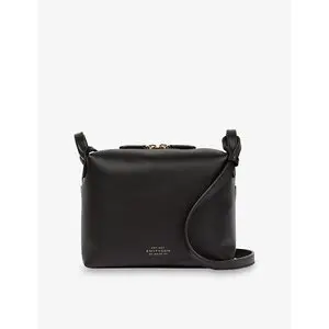 Smythson Milton Leather Cross-body Bag - Black