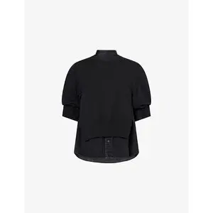Sacai Short Sleeve Blouses