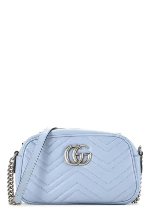 Gucci Leather Gg Marmont Crossbody Bag