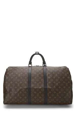 LOUIS VUITTON Monogram Macassar Keepall Bandouliere 50