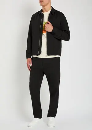 LES DEUX Tapered-leg Trousers - Black