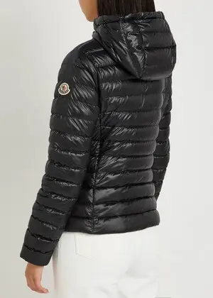 Moncler Padded Hooded Nylon Jacket - Black
