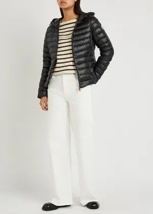 Moncler Padded Hooded Nylon Jacket - Black