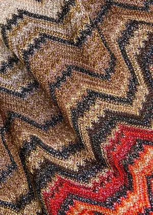 Missoni Patterned Metallic-knit Bikini