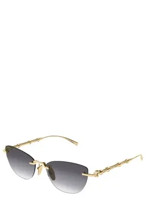 Gucci Rimless Square-frame Sunglasses - Grey