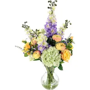 MARK ROBERTS Garden Bloom In Crackle Vase - Lavender